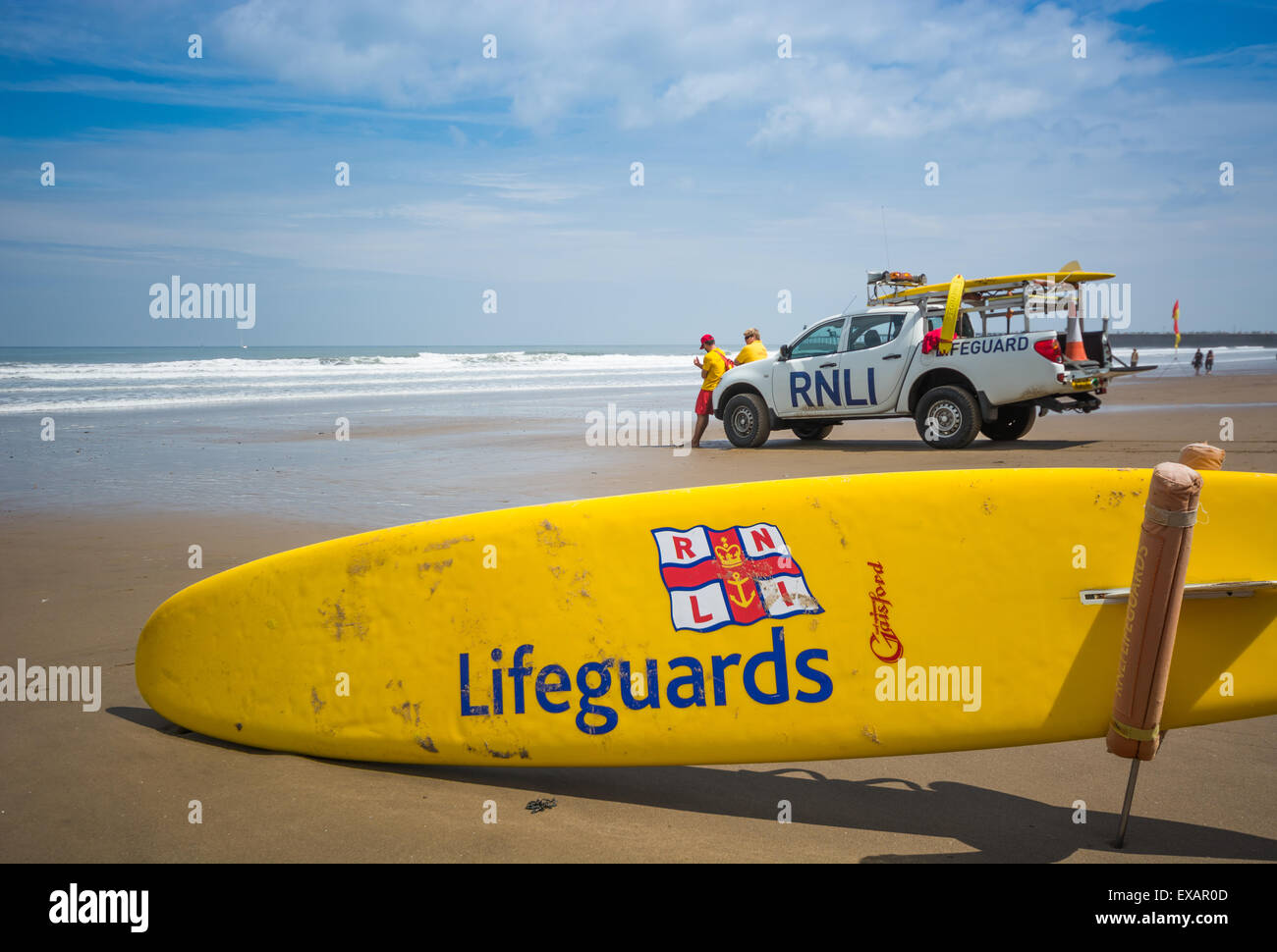 Lifegaurds on the beach Stock Photo - Alamy