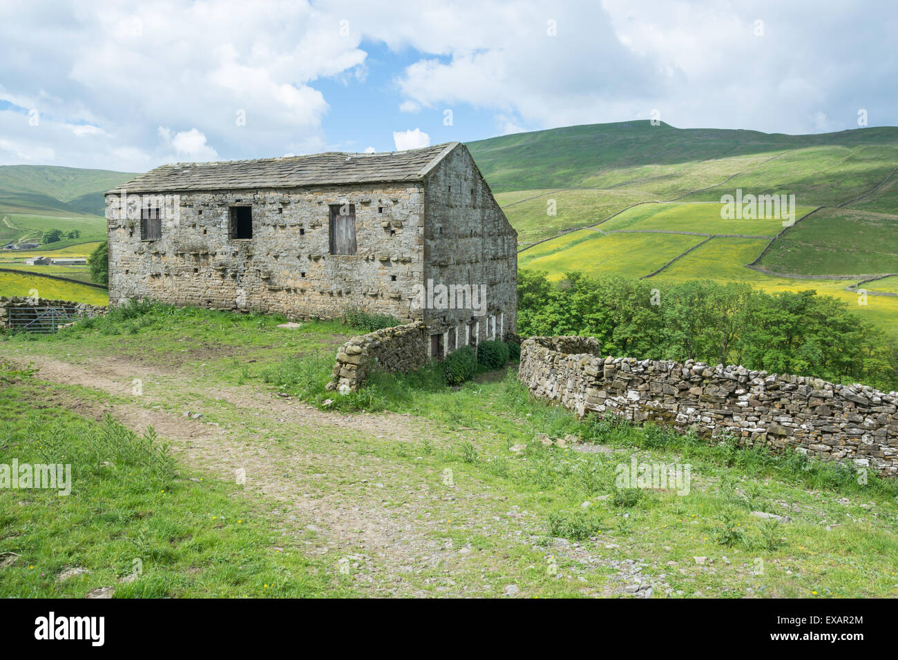 Yorkshire Dales field barn Stock Photo - Alamy