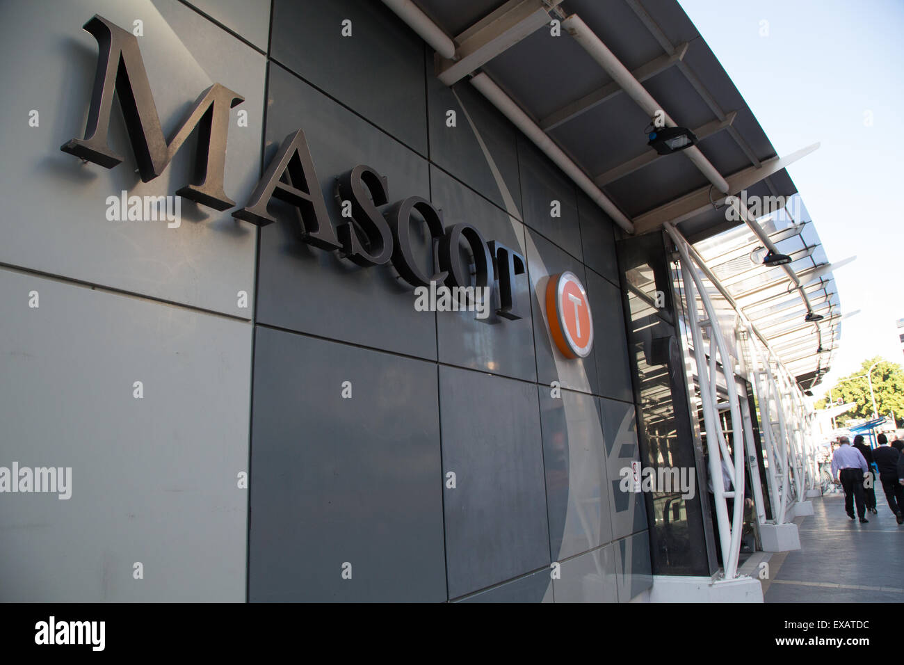 Mascot train station on Bourke Road, Mascot in Sydney, Australia Stock ...