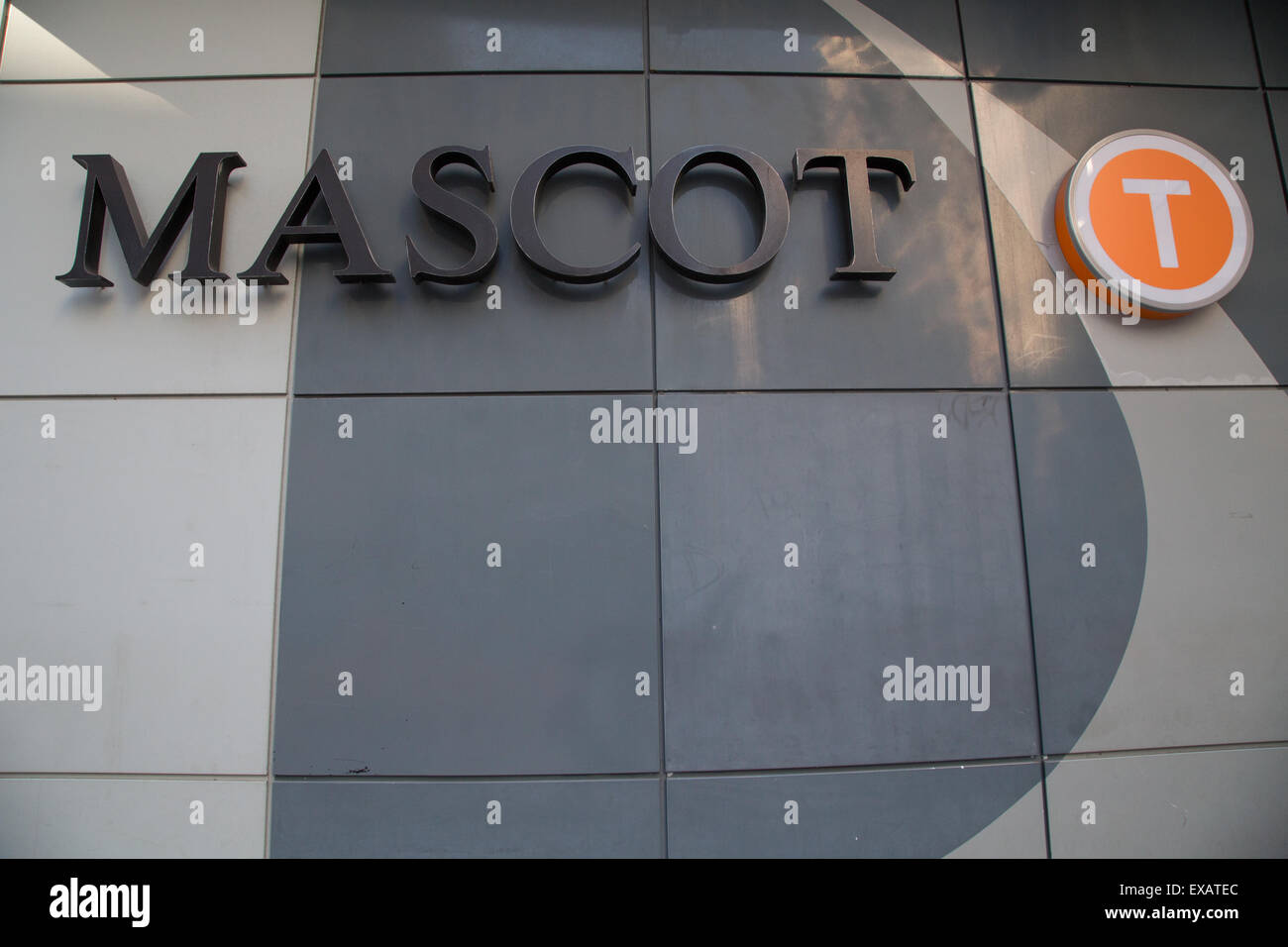Mascot train station on Bourke Road, Mascot in Sydney, Australia Stock ...