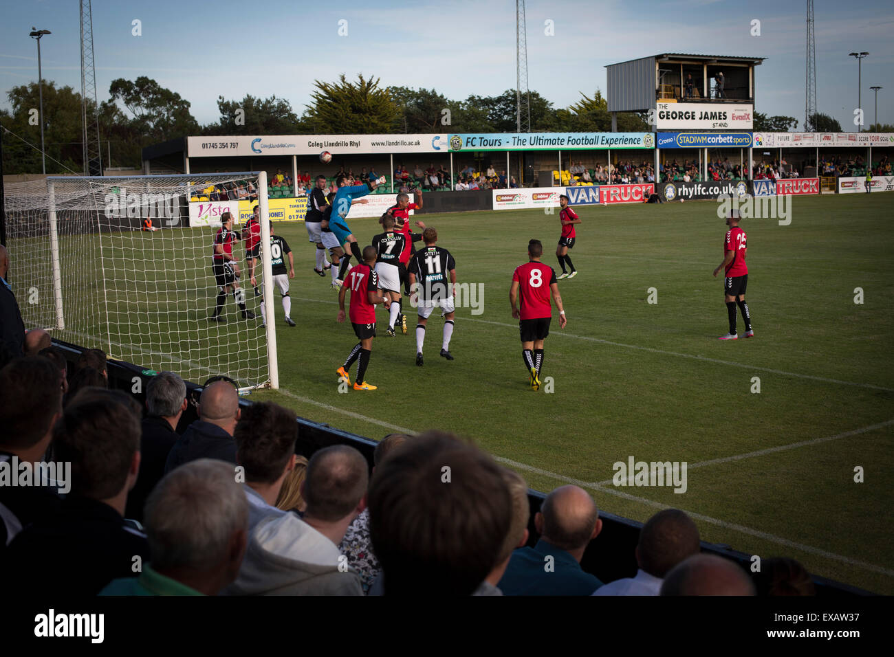 Rhyl football ground hi-res stock photography and images - Alamy