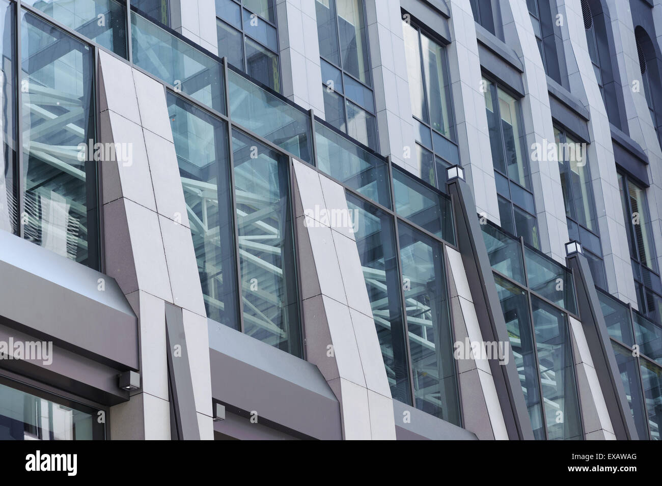 Low angle of modern glass building Stock Photo - Alamy