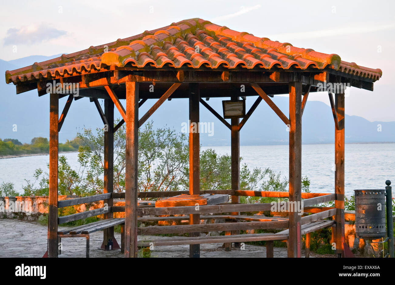 Old wooden pavilion hi-res stock photography and images - Alamy