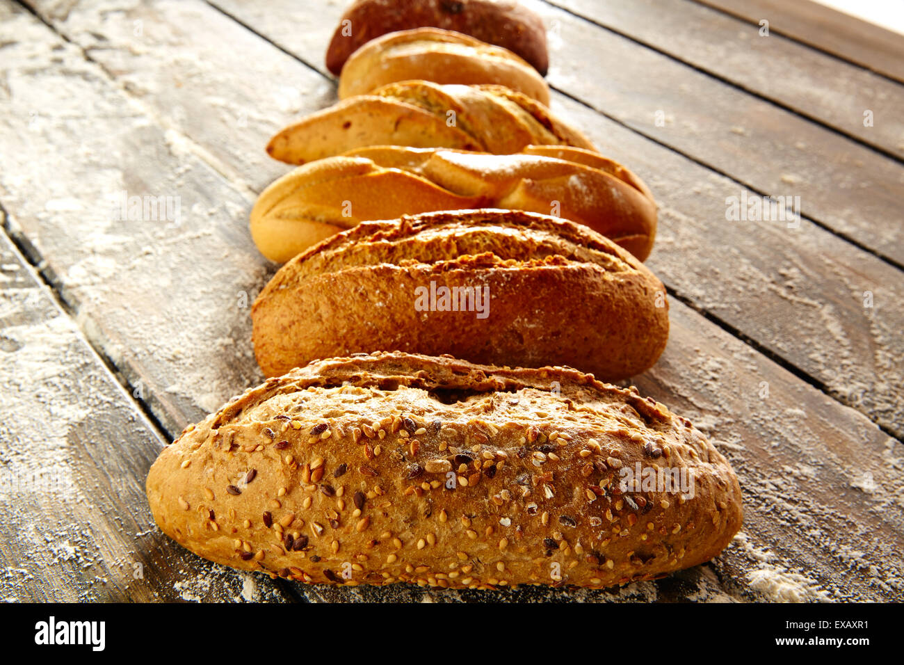 Row breads hi-res stock photography and images - Alamy