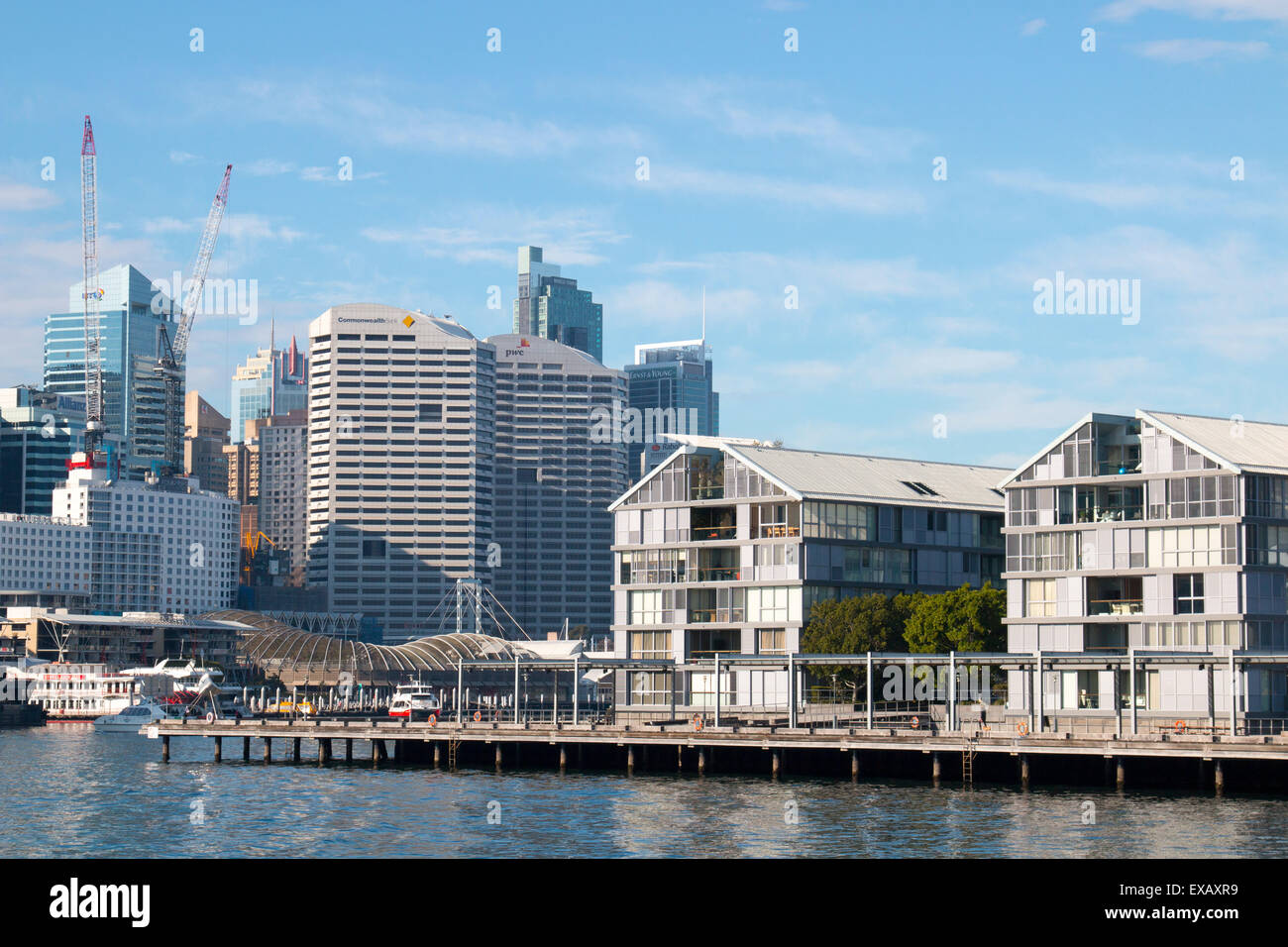 Jones Bay wharf and Darling harbour in Sydney city centre, NSW ...