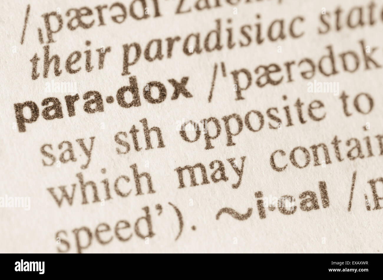 Paradox concept hi-res stock photography and images - Alamy