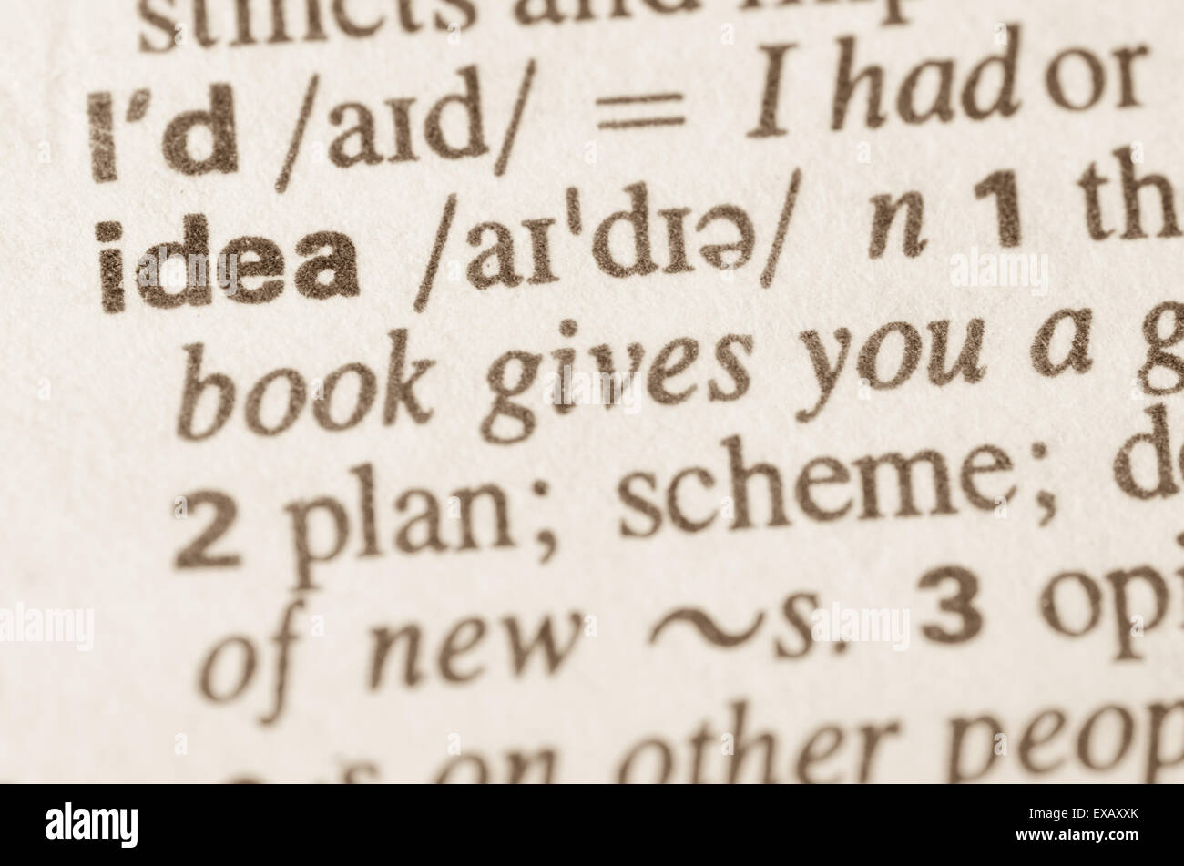 The word idea hi-res stock photography and images - Alamy