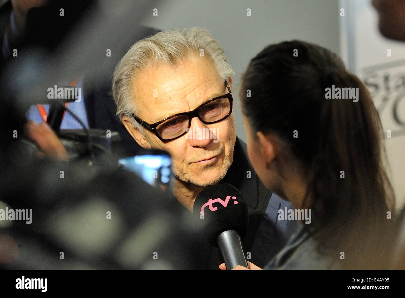 Karlovy Vary, Czech Republic. 10th July, 2015. U.S. actor Harvey Keitel ...