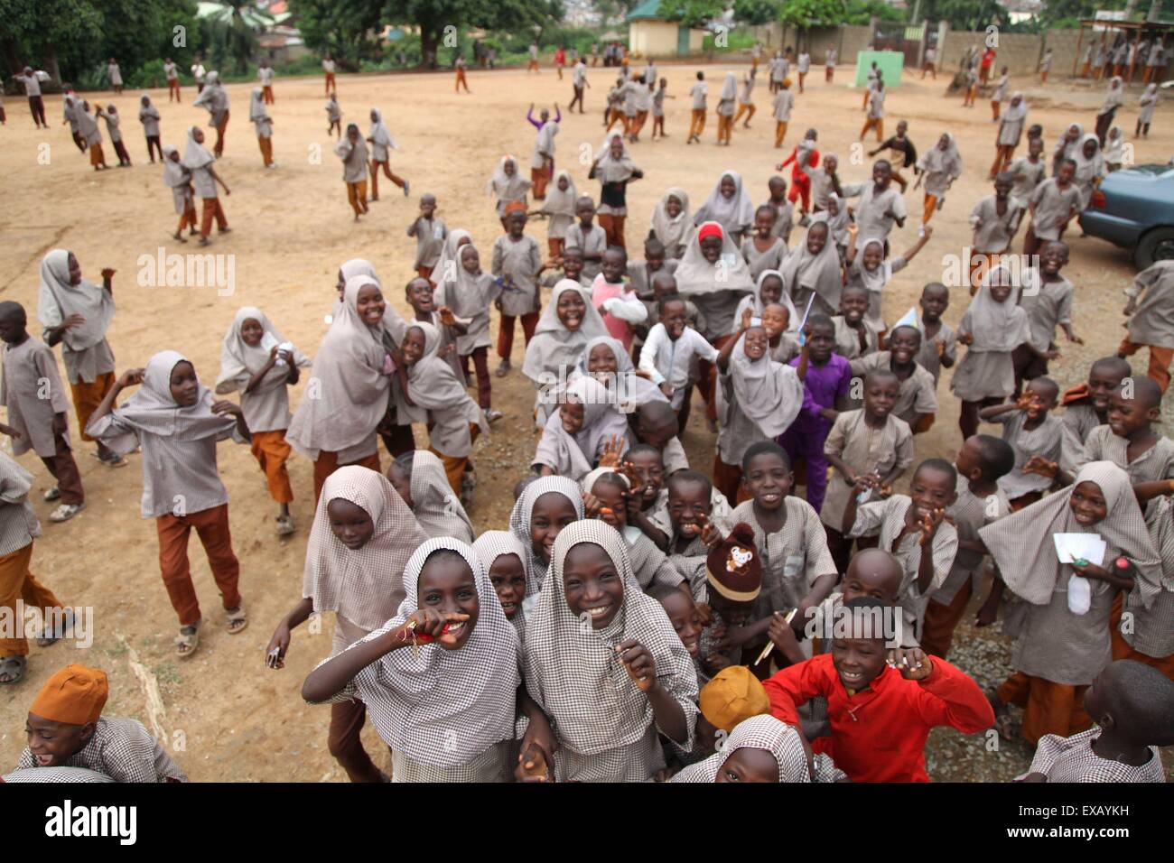 Children attending examen in islamic hi-res stock photography and ...