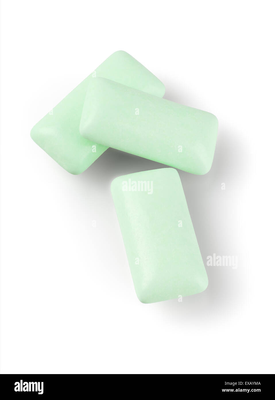 Chewing Gum on White Background Stock Photo - Alamy