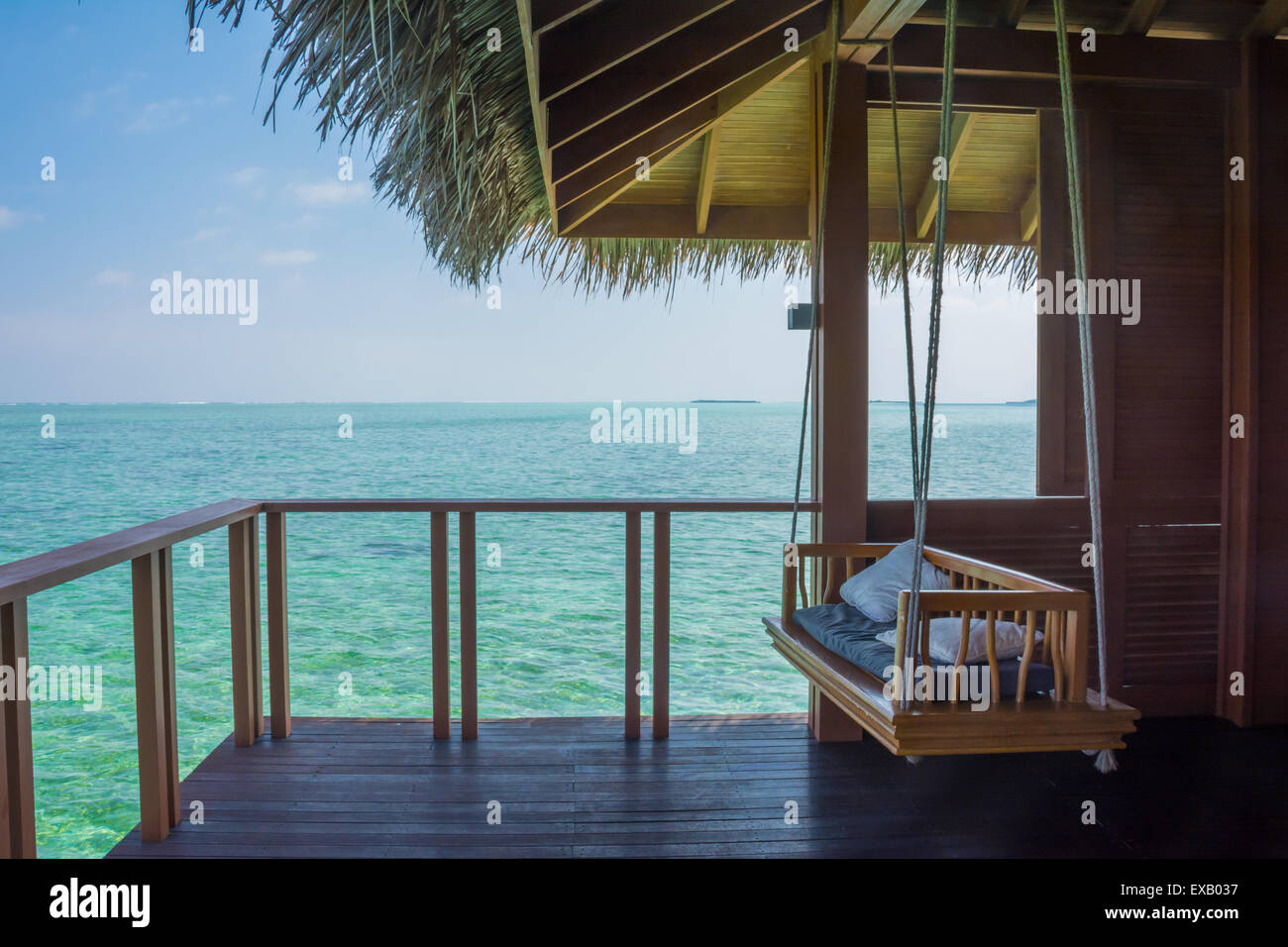 Overwater bungalow in indian hi-res stock photography and images - Alamy