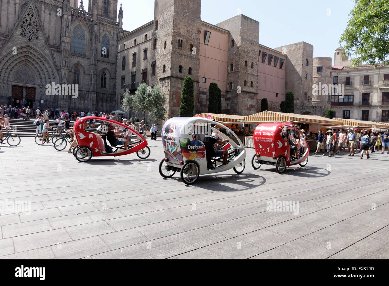 Pedal Rickshaw Barcelona Stock Photo - Alamy