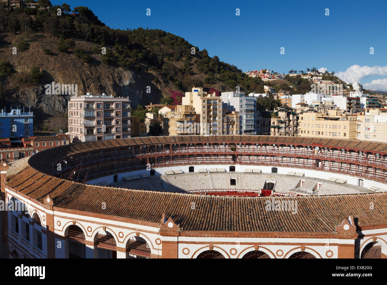 Exterior of 'La Malagueta', the bull ring of Malaga - Andalucia, Spain ...