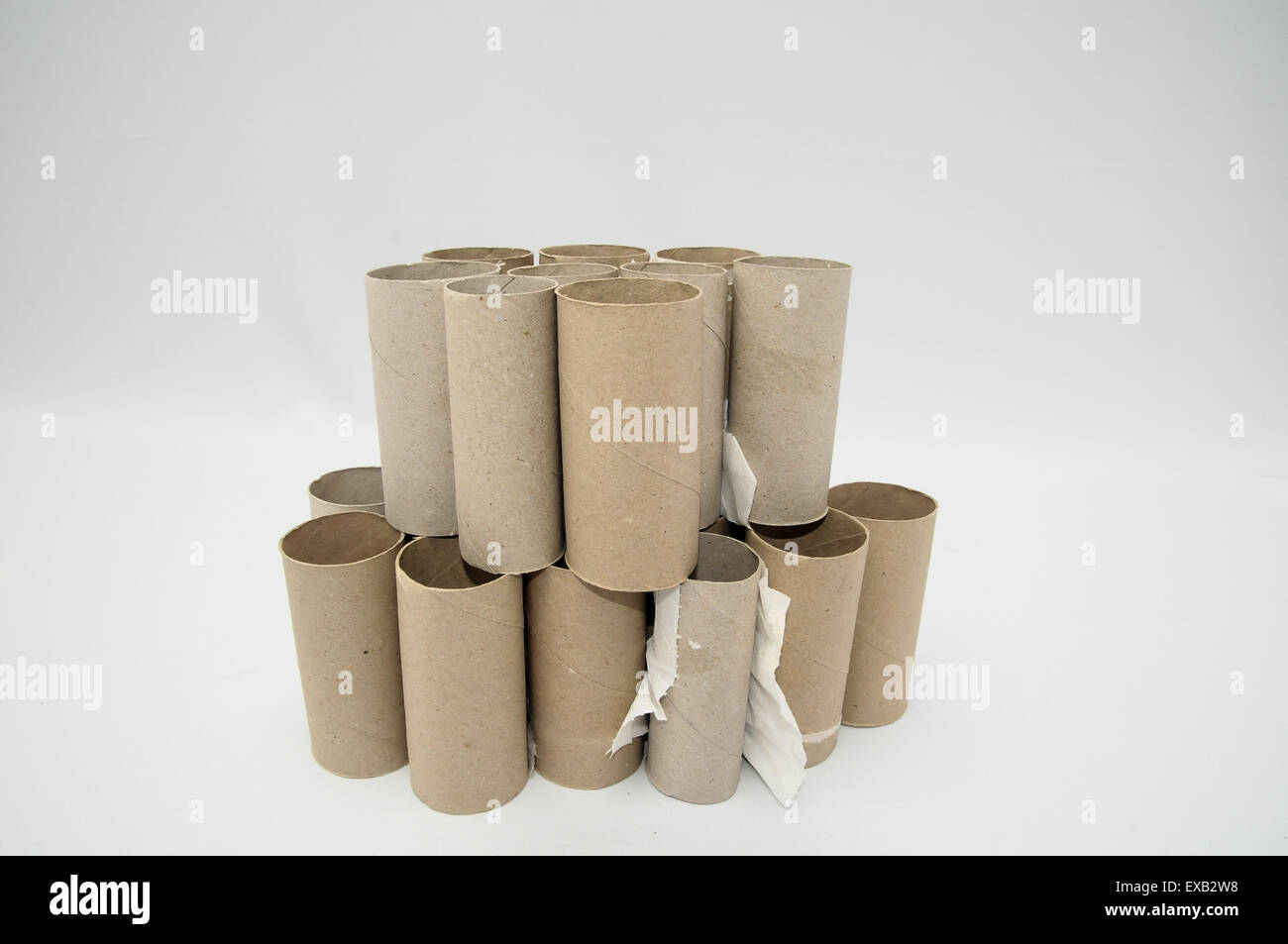 Empty Toilet Paper Roll Stock Photo - Alamy