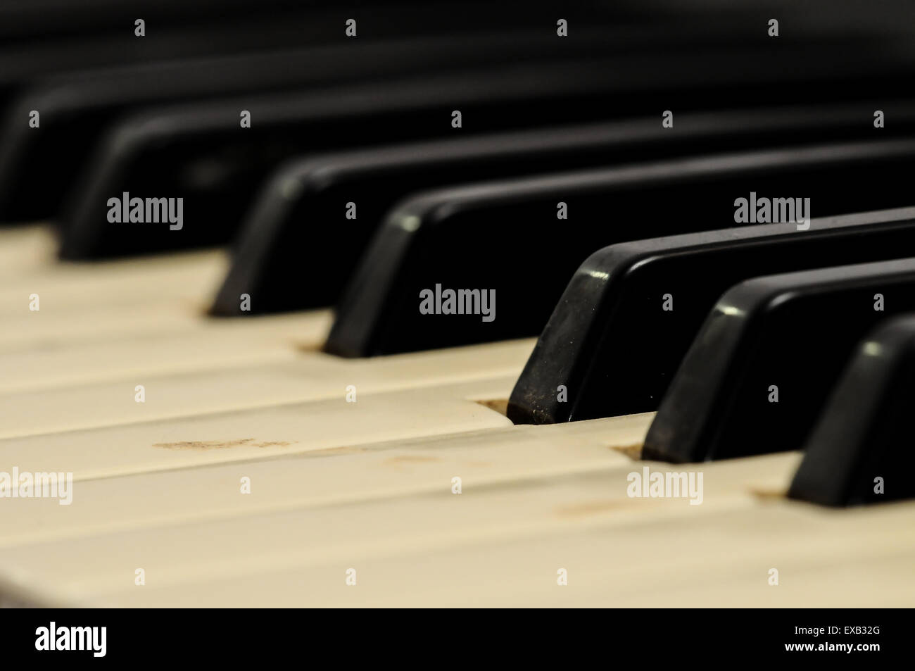 Piano keyboard closeup Stock Photo - Alamy