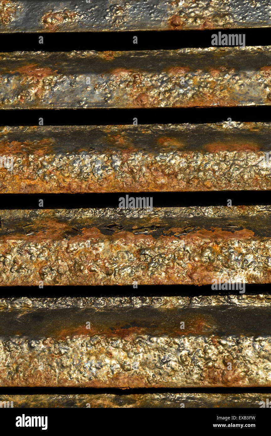 blue painted metal with rust Stock Photo - Alamy