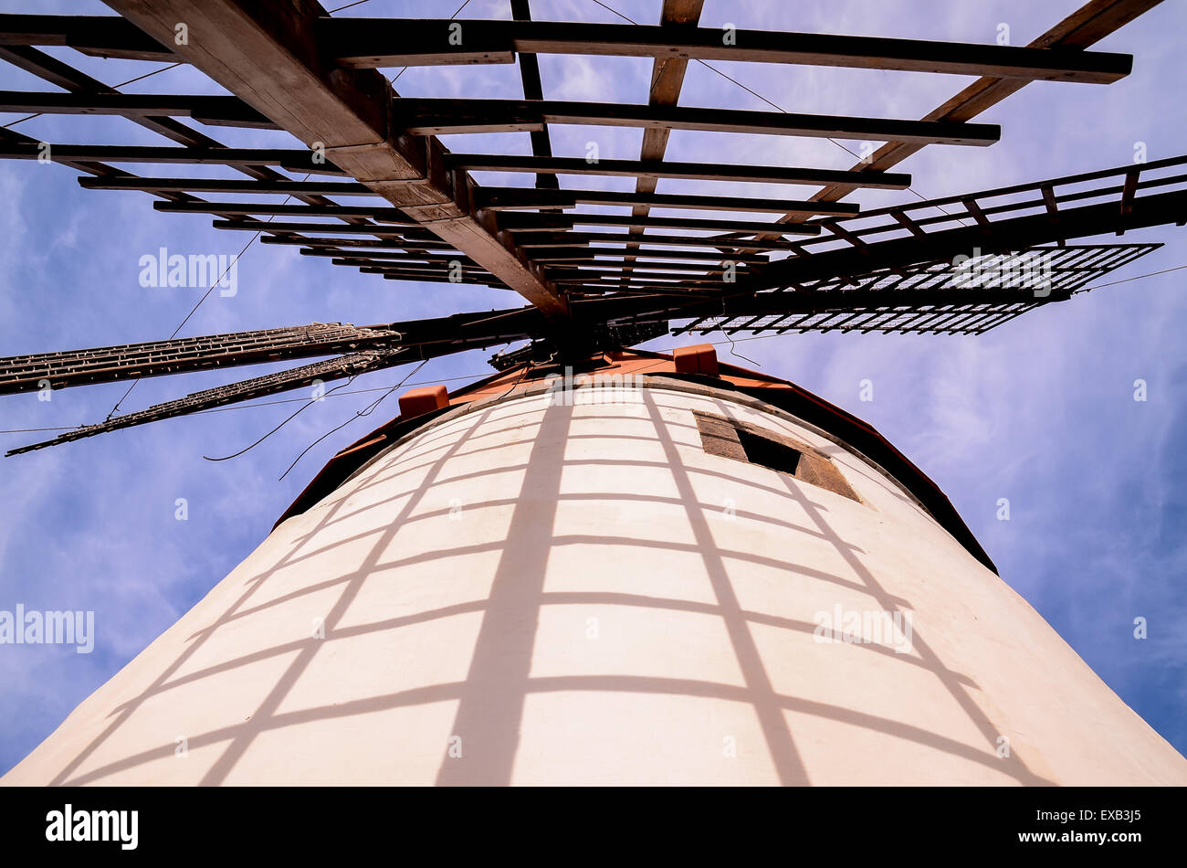 Vintage Wind Mill Stock Photo - Alamy