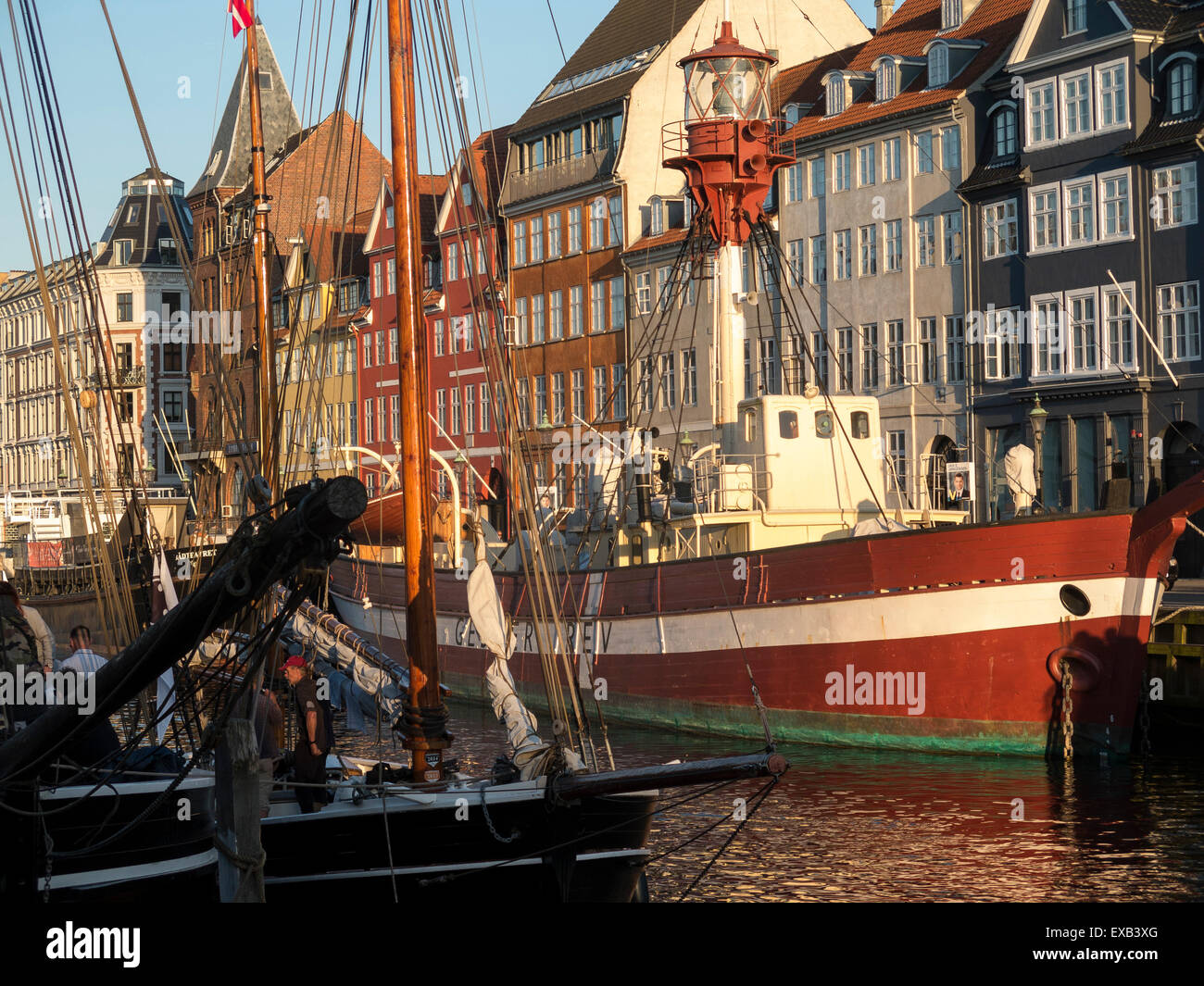 Nyhavn harbour area,Copenhagen,Denmark Stock Photo - Alamy