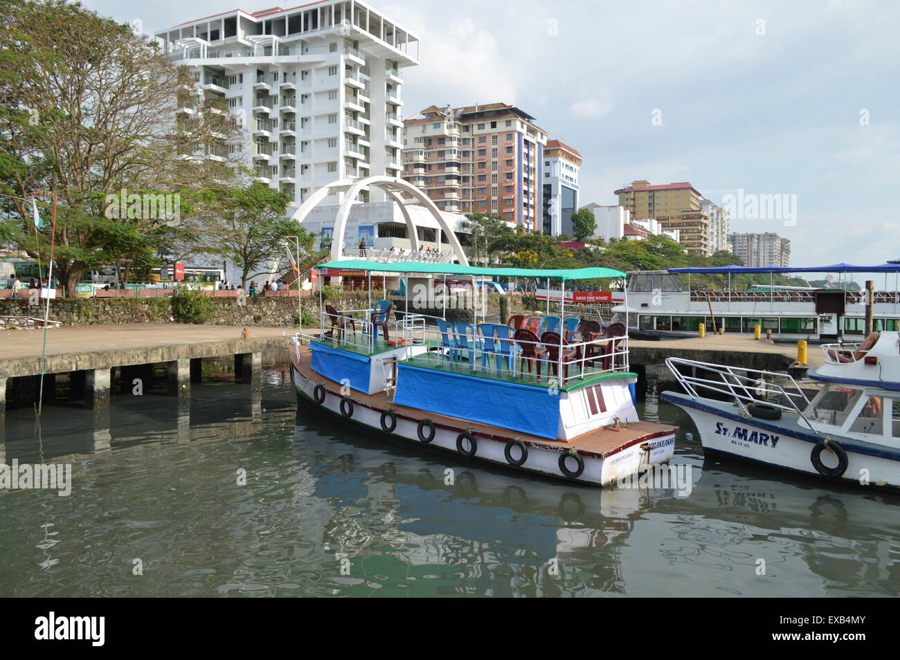 Dock alongside Kochi Stock Photo - Alamy