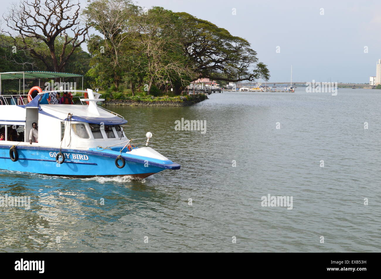 View of a Boat in Kochi Stock Photo - Alamy