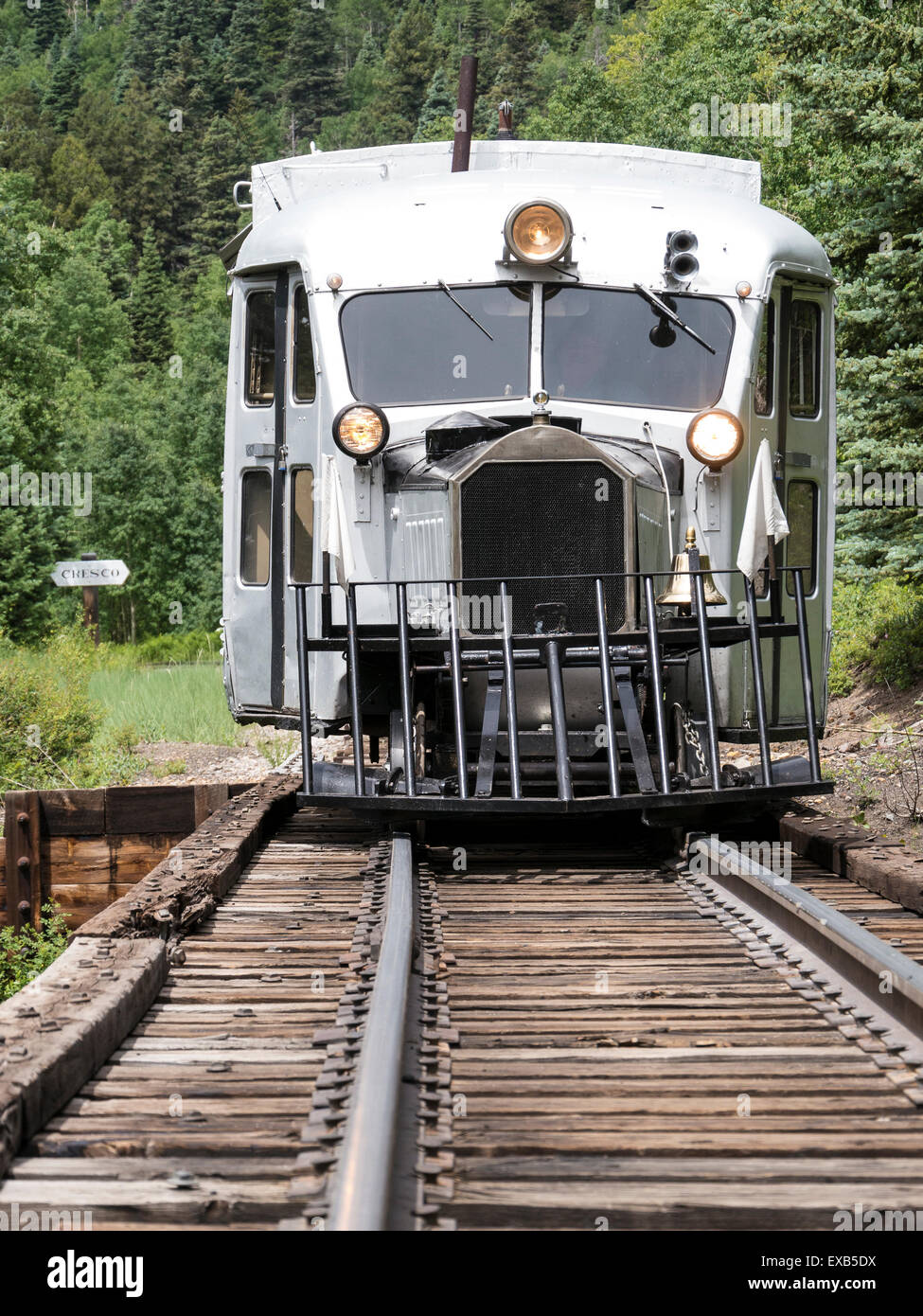 Galloping Goose #5 on the Cumbres & Toltec Scenic Railroad tracks ...