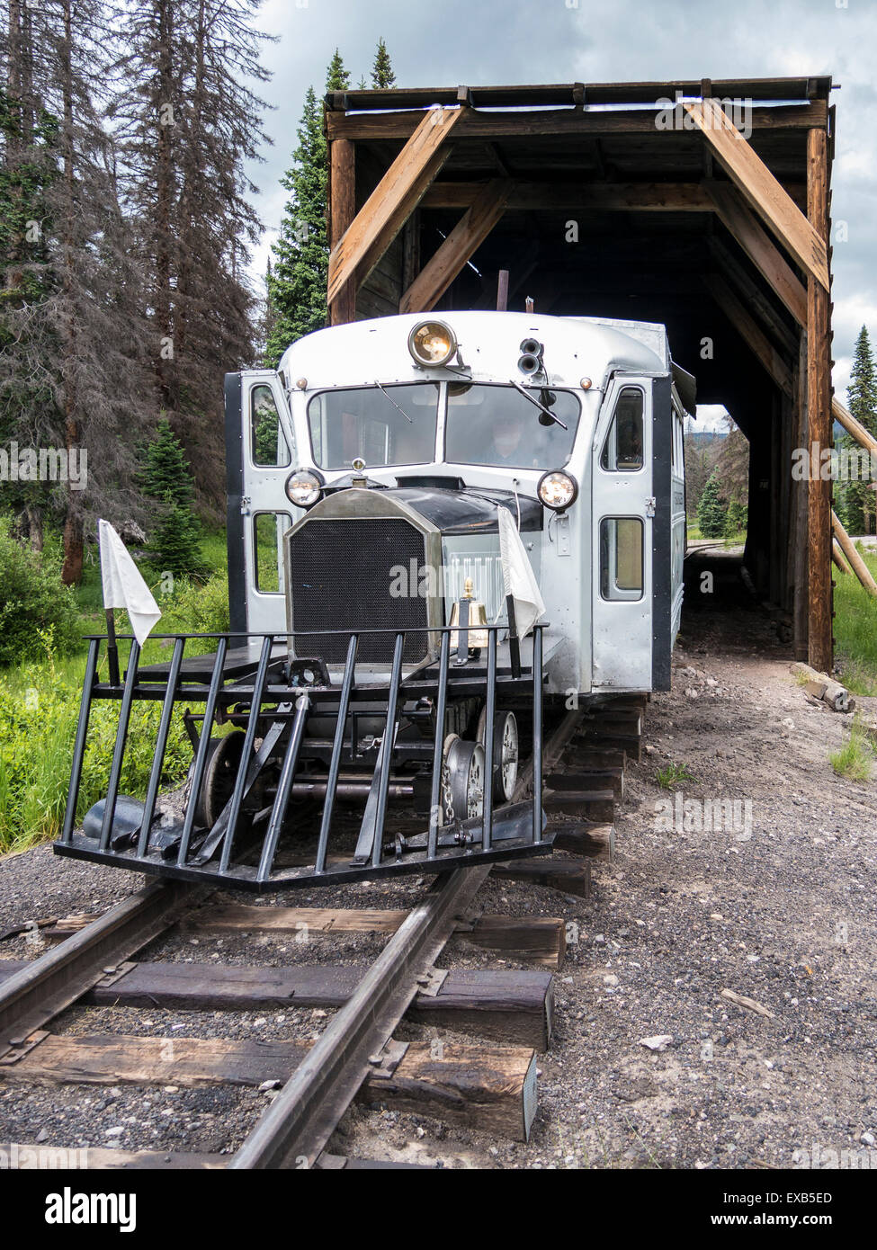 Galloping Goose #5 on the Cumbres & Toltec Scenic Railroad tracks ...