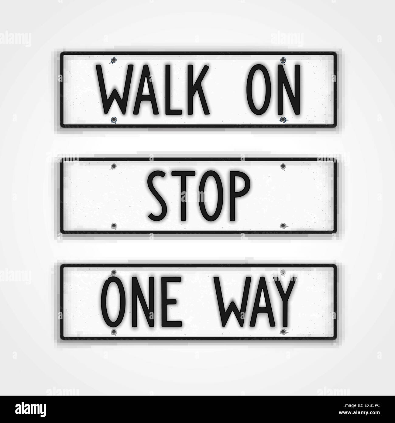 Directions plate Stock Vector Images - Alamy