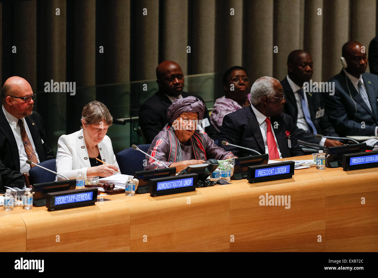 Ellen johnson sirleaf united nations hi-res stock photography and ...