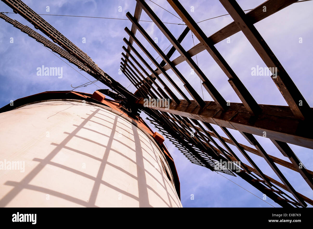 Vintage Wind Mill Stock Photo - Alamy
