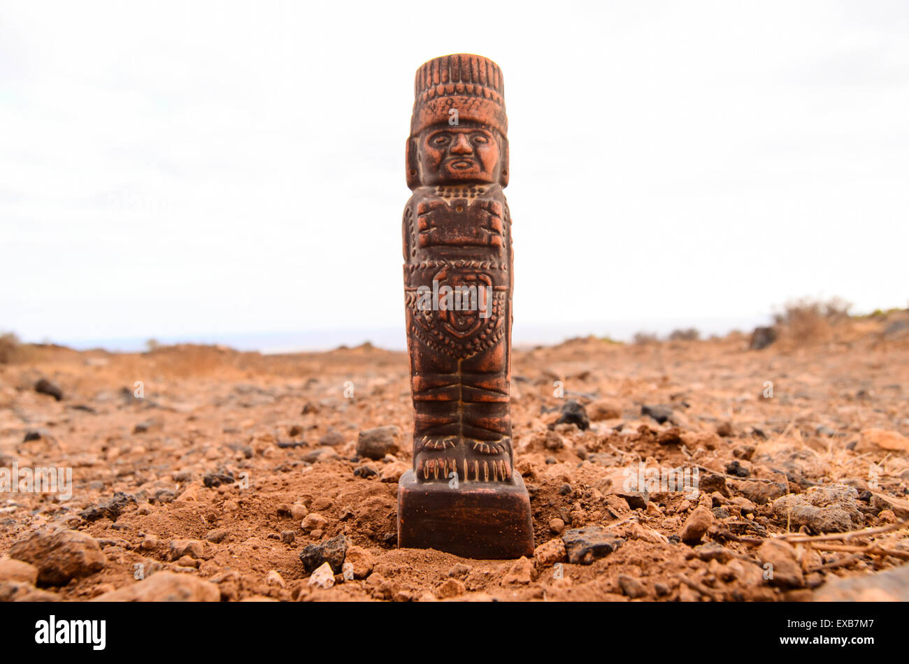 Ancient Maya Statue Stock Photo - Alamy