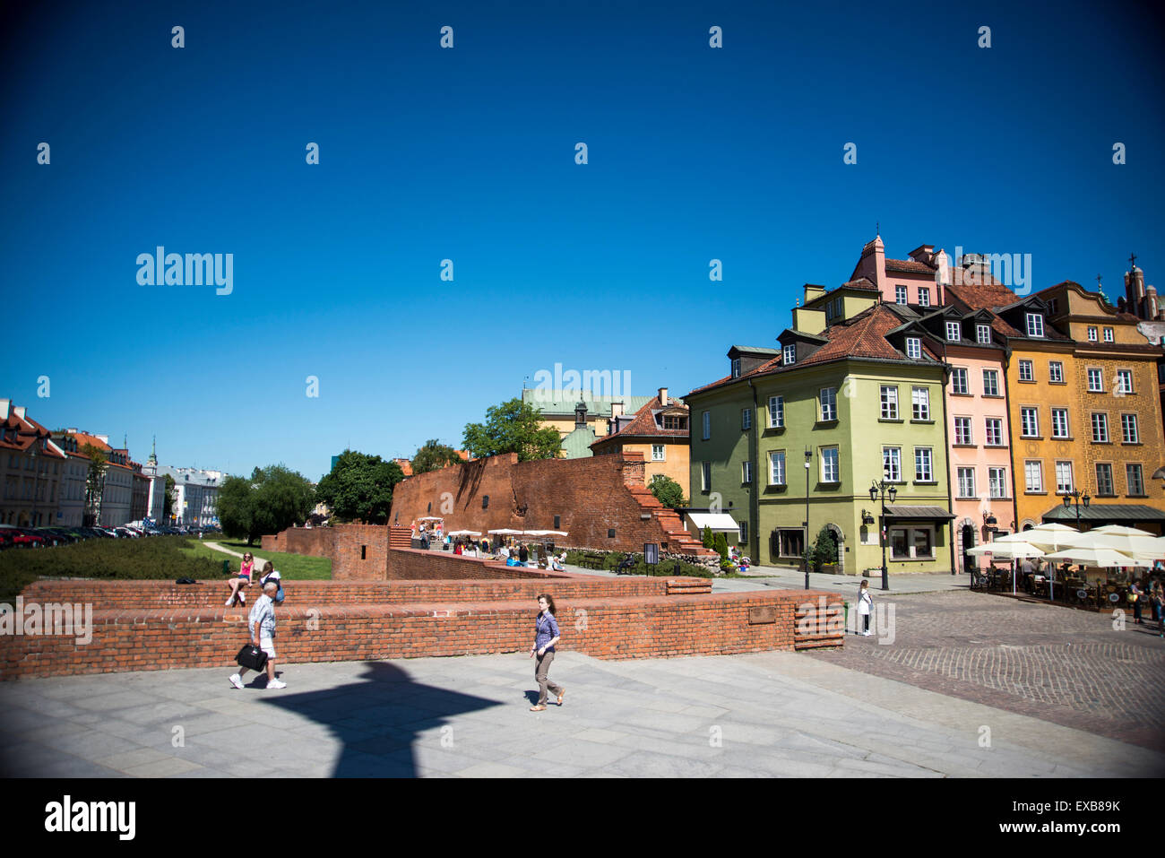Warsaw's Castle Square Stock Photo - Alamy