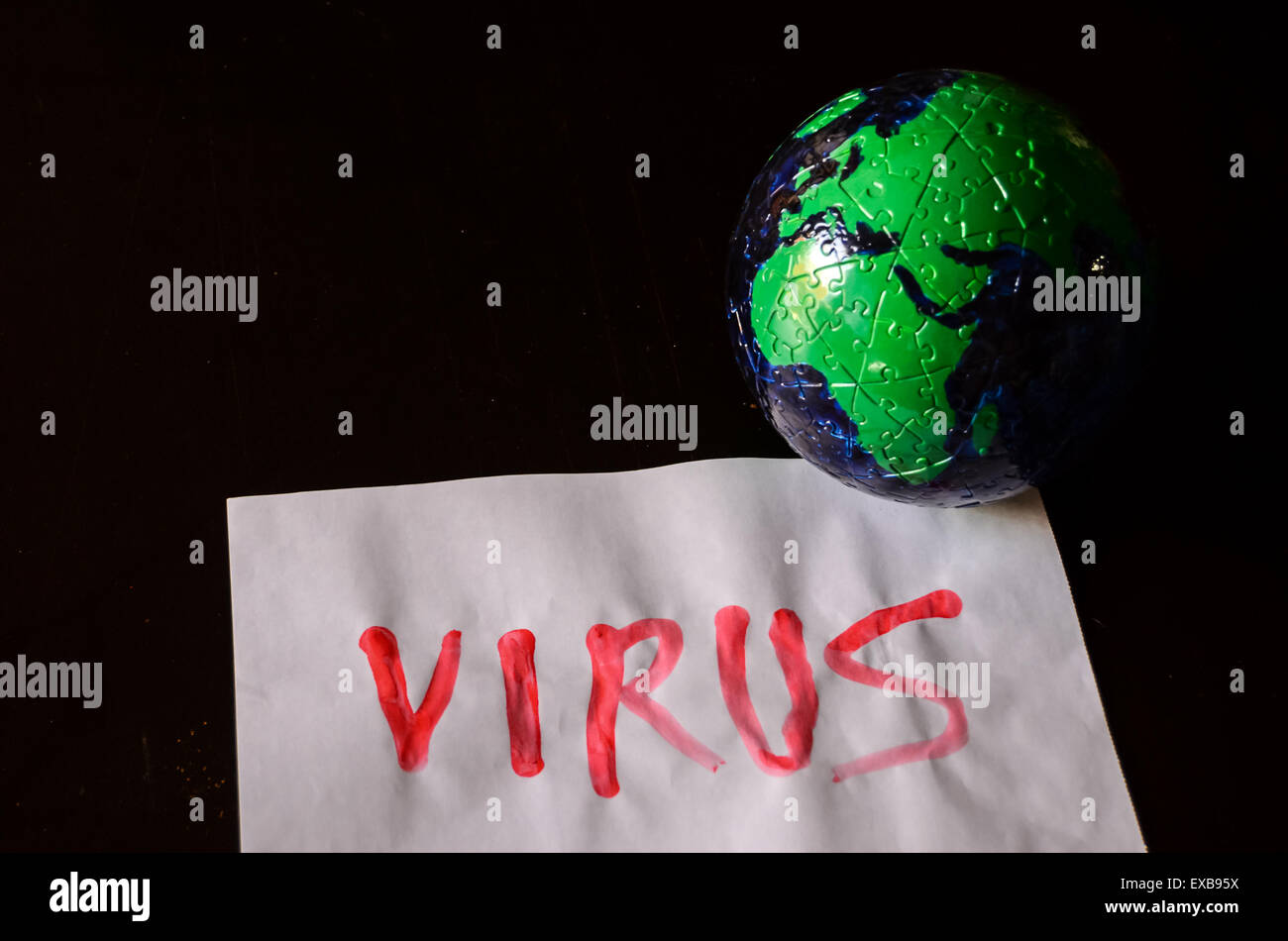 Word Virus Text Stock Photo - Alamy