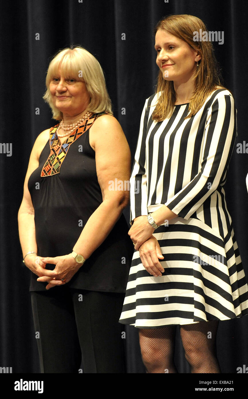 Daughter of famous Czech animator Karel Zeman, Ludmila Zemanova (left ...
