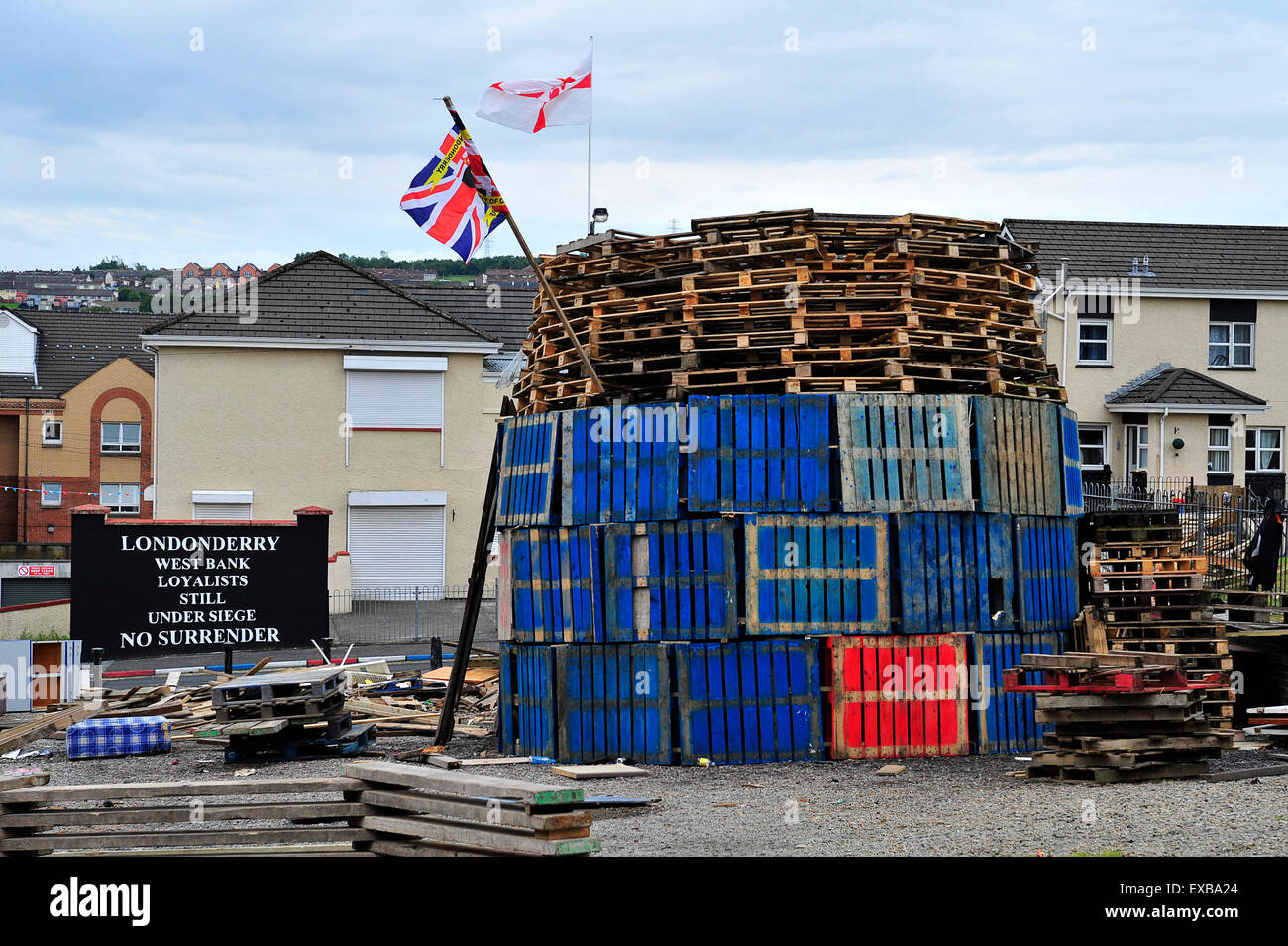 Twelfth july bonfires hi-res stock photography and images - Alamy