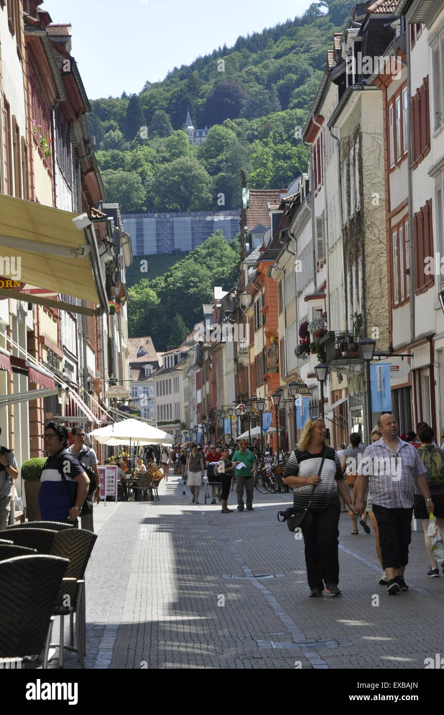 Street in Heidelberg Stock Photo - Alamy