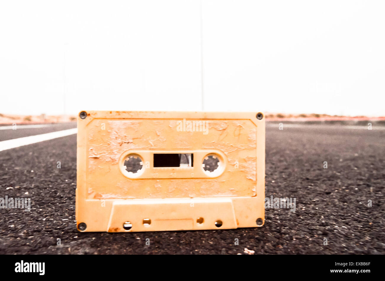 Ancient Retro Musicassette Stock Photo - Alamy