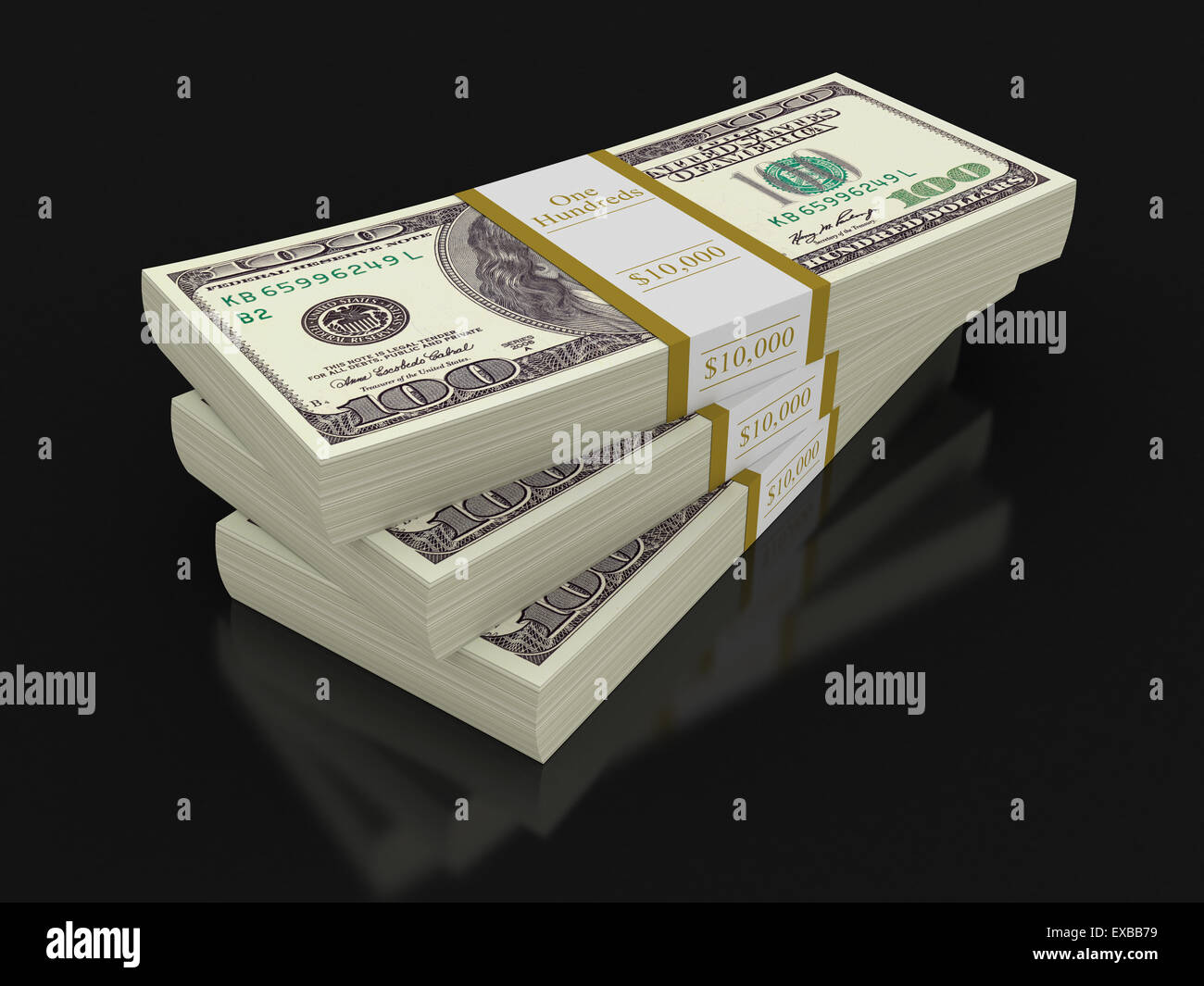 Pile of Dollars (clipping path included Stock Photo - Alamy
