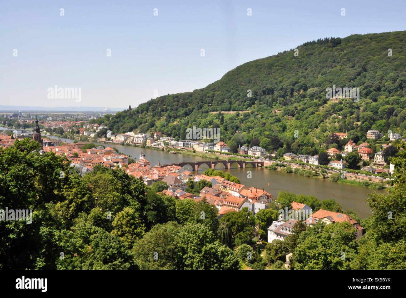 river neckar heidelberg Stock Photo - Alamy