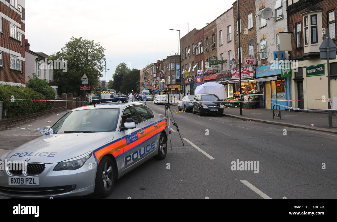 Wood Green, London Friday 10 Jul 2015 A man has died and a woman has ...