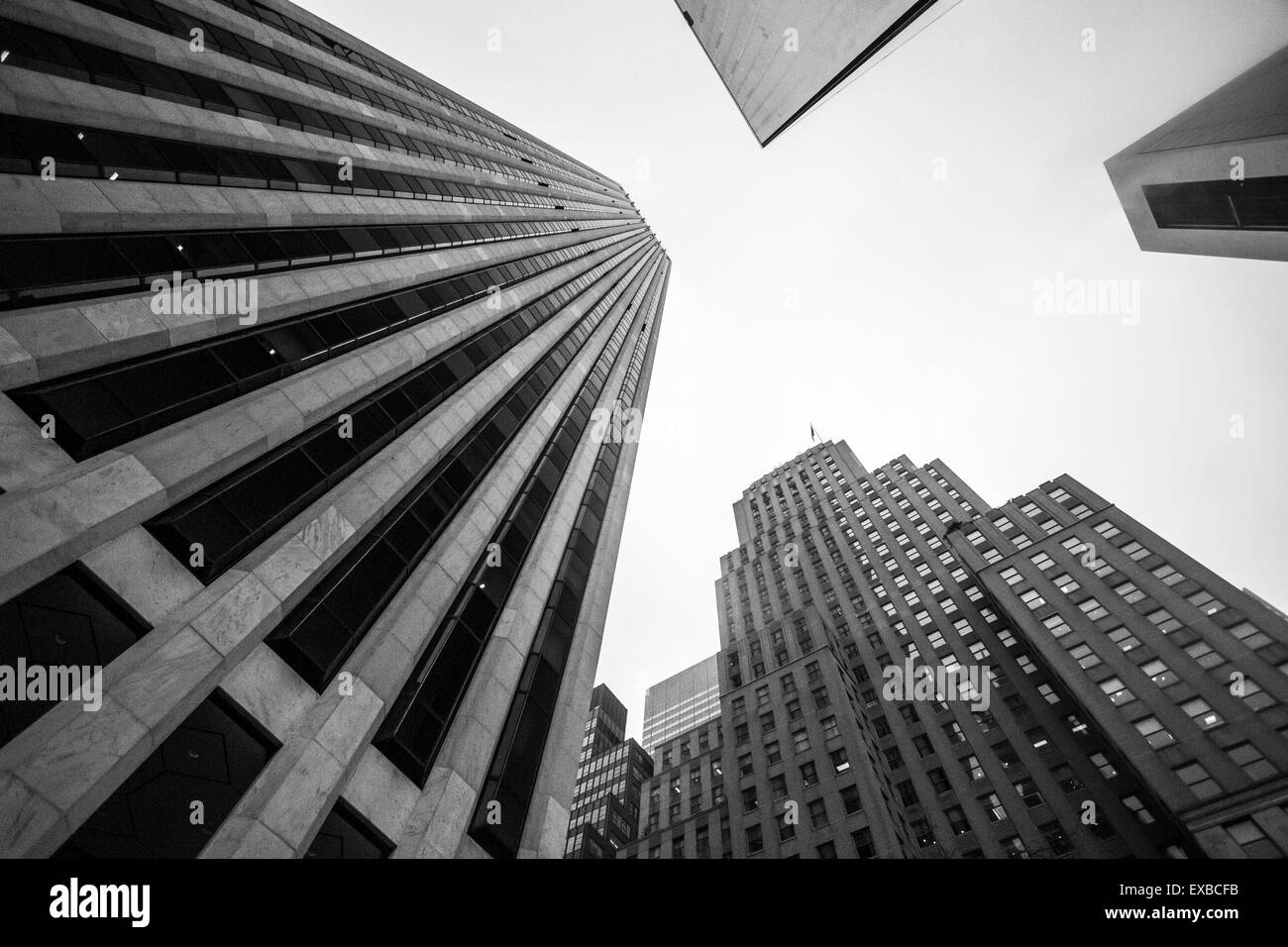 A view up through the skyscrapers of New York City Stock Photo - Alamy