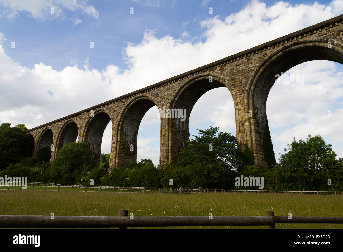 The Cefn railway viaduct at Ty Mawr Country Park, Wrexham,north Wales ...