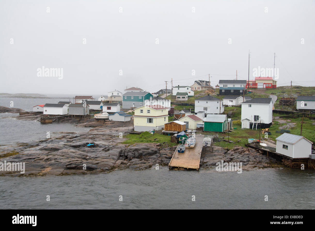 A view of Harrington Harbour on the Lower North Shore of the St ...