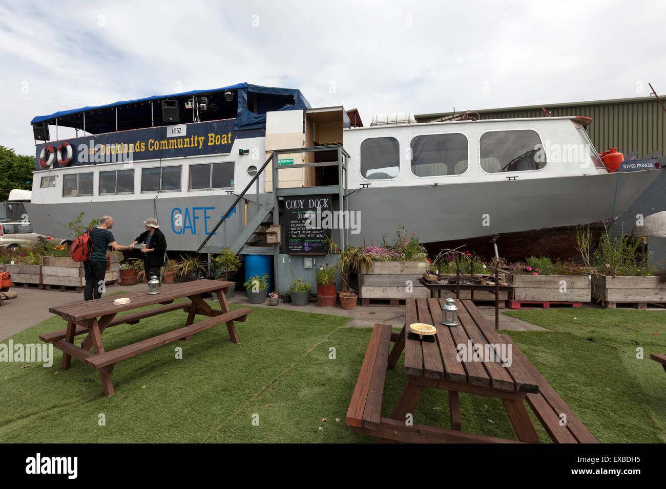 The River Princess, Docklands Community Boat & Cafe at Cody Dock ...