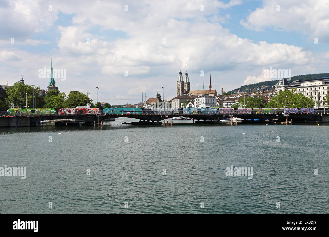 Zurich skyline lake hi-res stock photography and images - Alamy