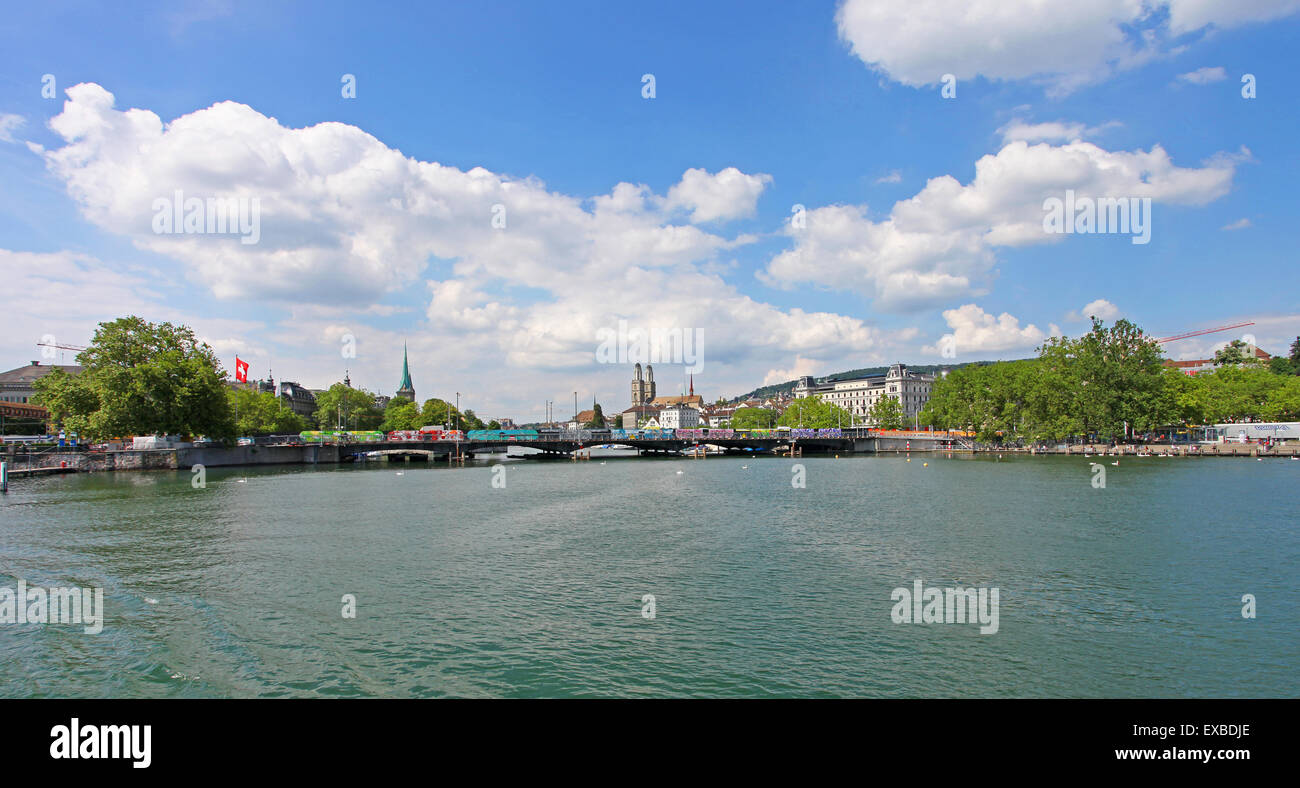 Zurich lake skyline hi-res stock photography and images - Alamy
