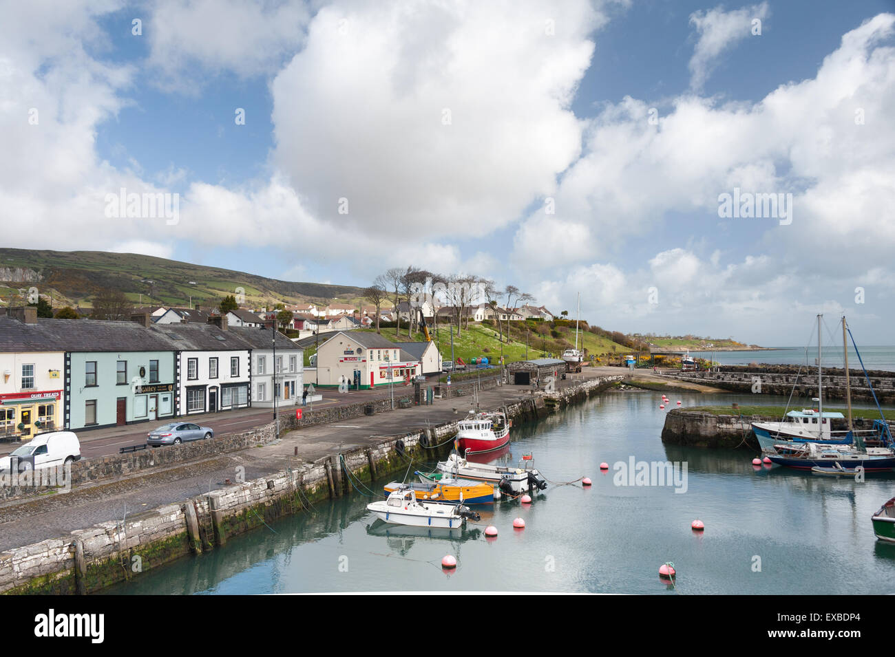 Small Irish fishing port Stock Photo - Alamy