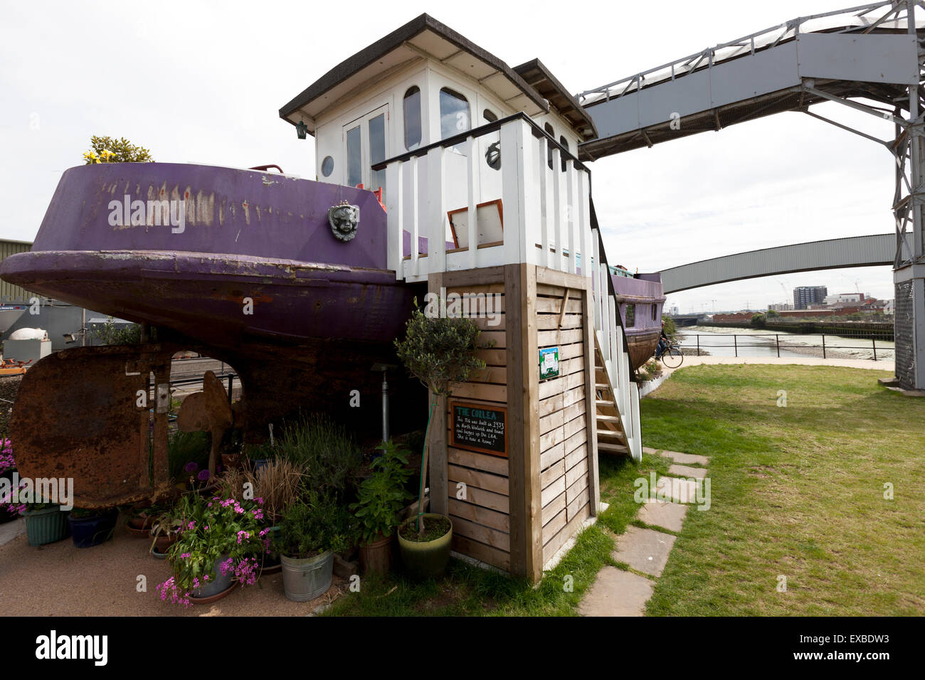 The Corlea a 1933 tugboat at Cody Dock, Canning Town, London, UK Stock ...