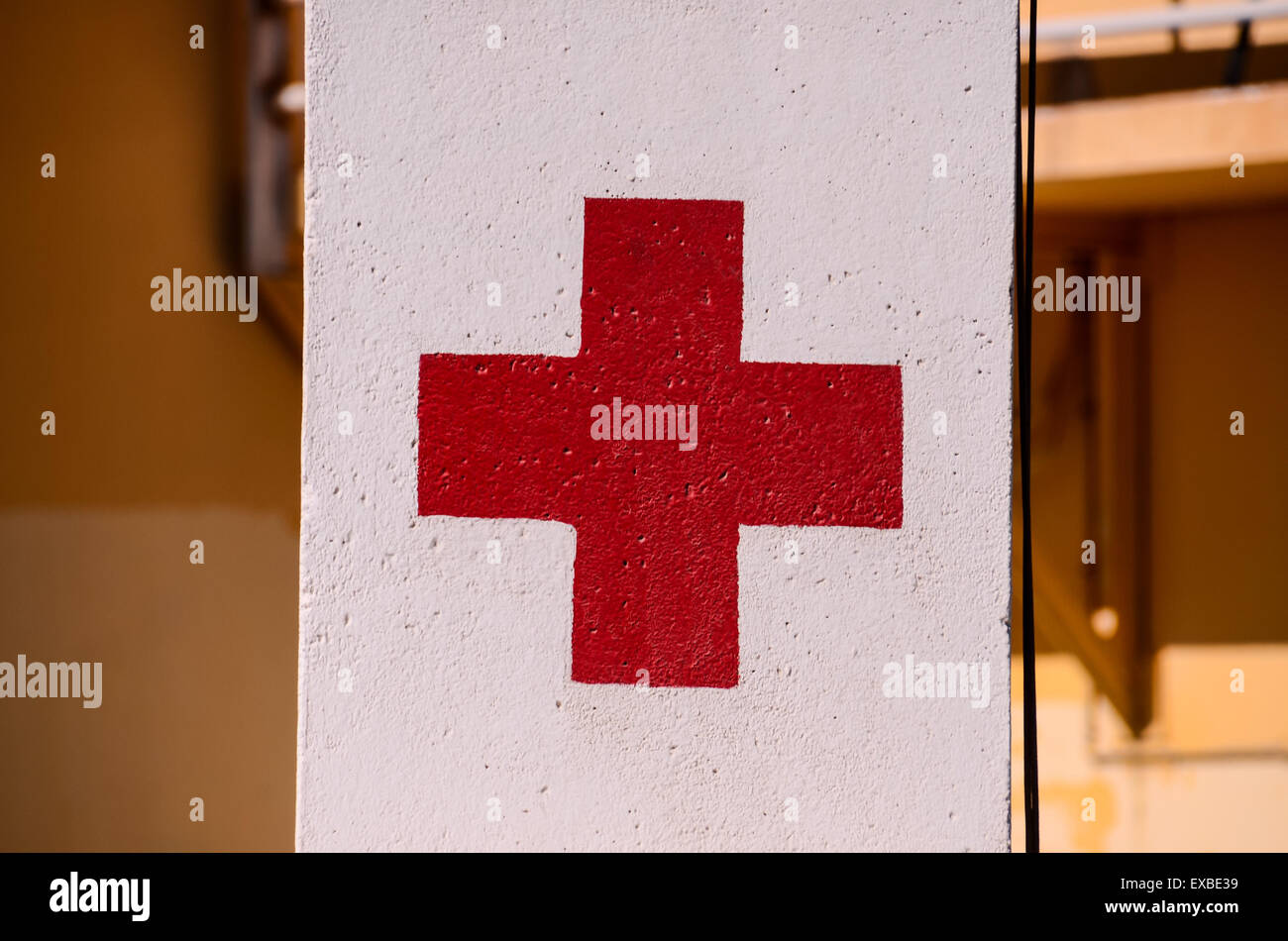 Red Cross Medical Sign Stock Photo - Alamy