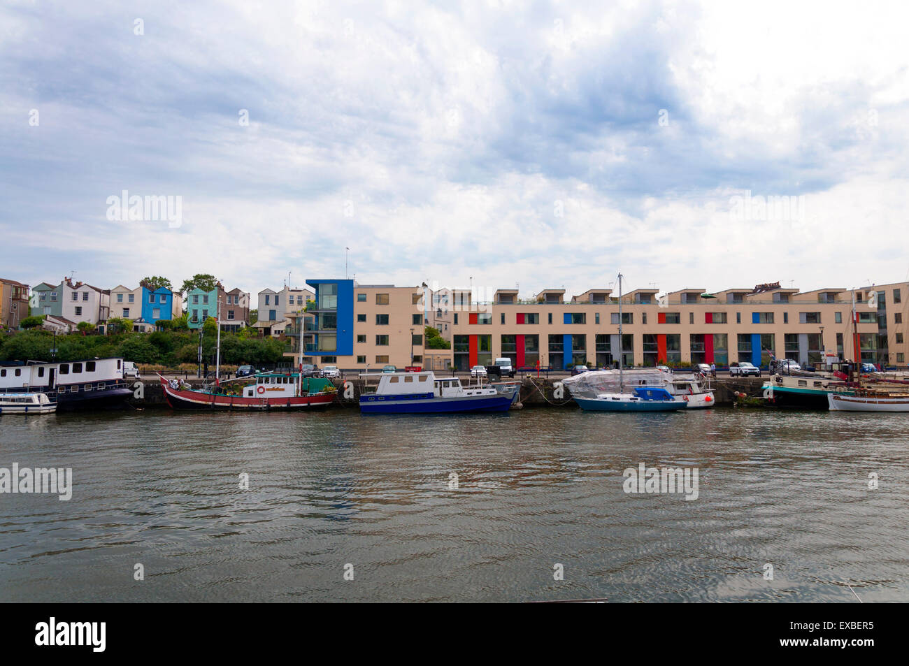 Bristol Harbour waterfront properties Stock Photo - Alamy
