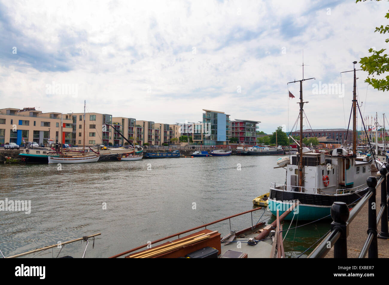 Bristol Harbour waterfront properties Stock Photo - Alamy